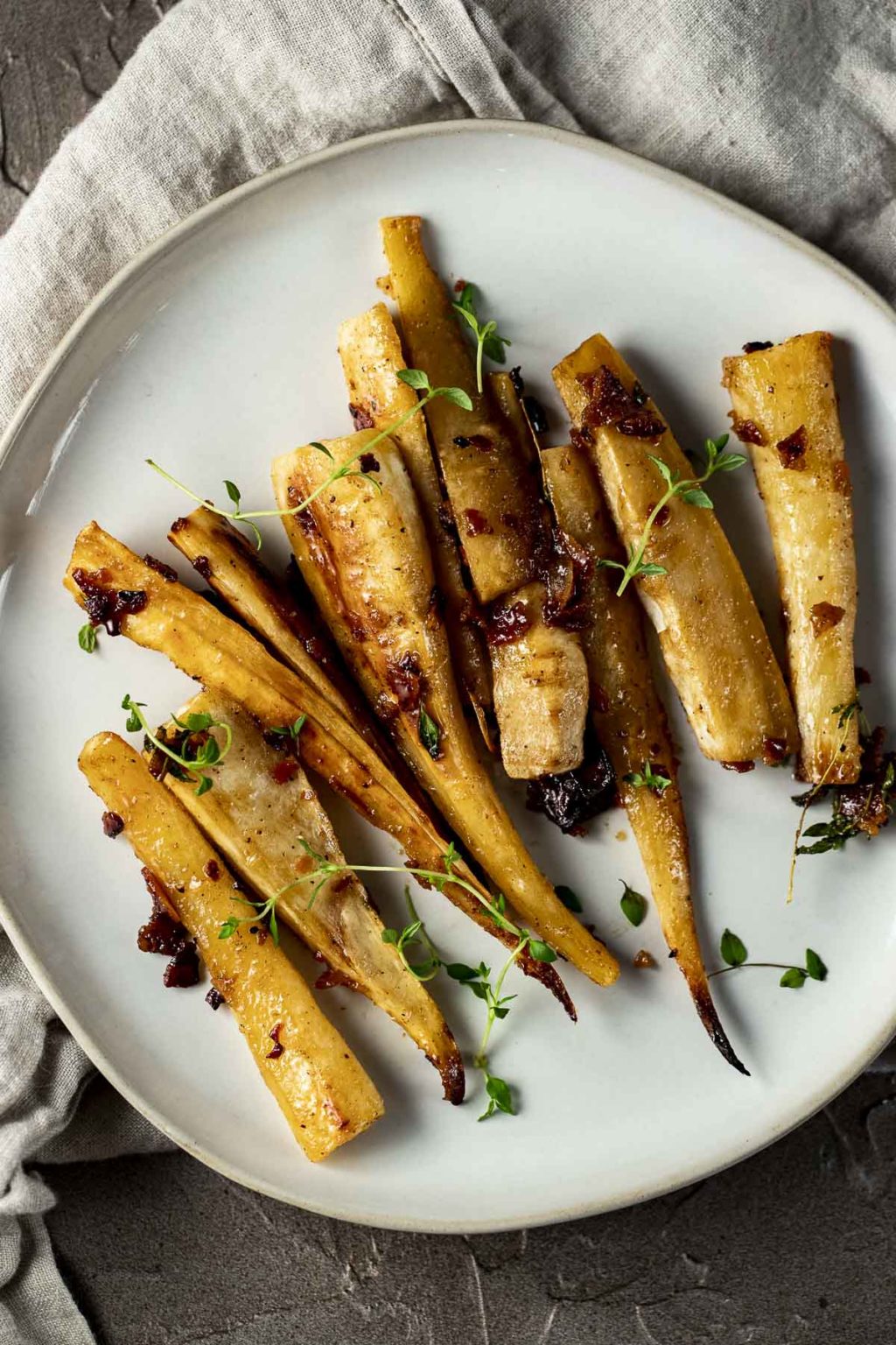 Honey Roasted Parsnips (with Bacon!) - Went Here 8 This