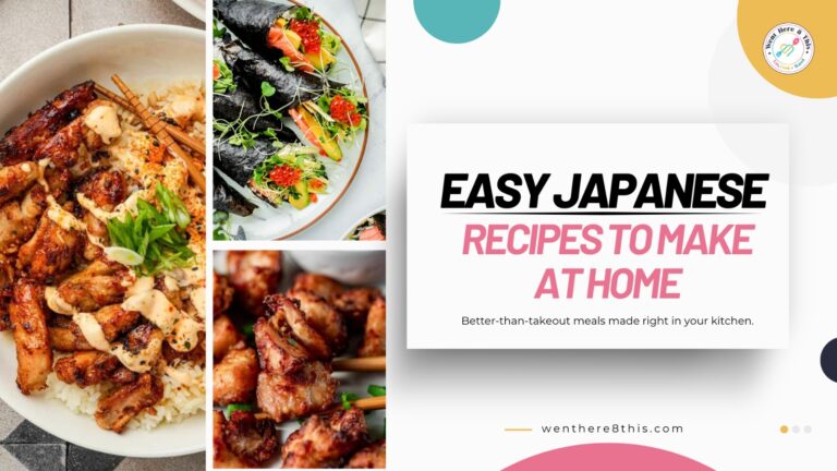 Easy Japanese Recipes You Can Make at Home